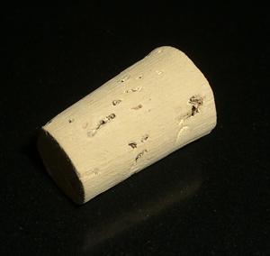 Konisk kork prop. Dia. bund 15 mm, dia. top 18 mm, längd 22 mm, 5 stk